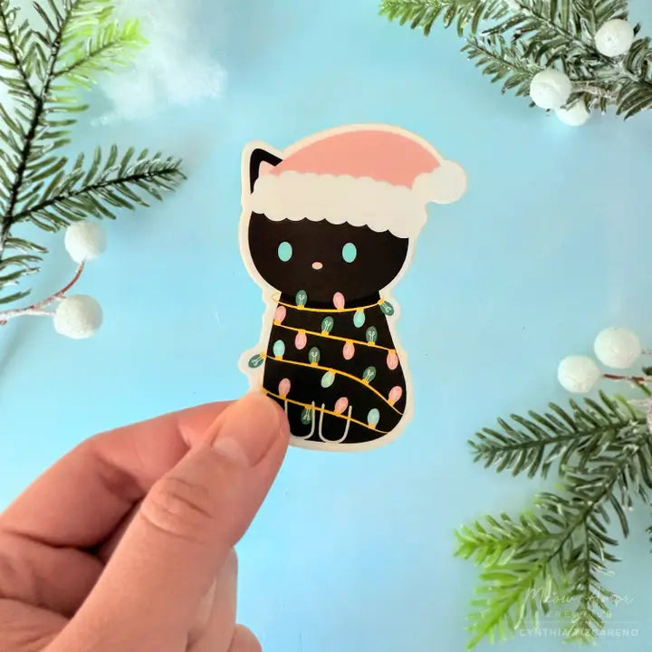 Cats with Lights Vinyl Sticker – Starr Plans