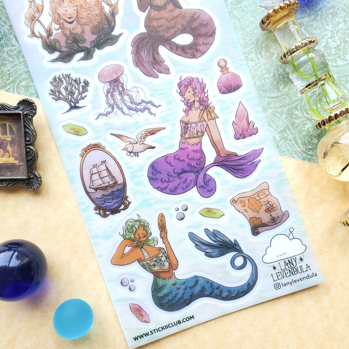 Mesmerizing Mermaids Sticker Sheet – Starr Plans