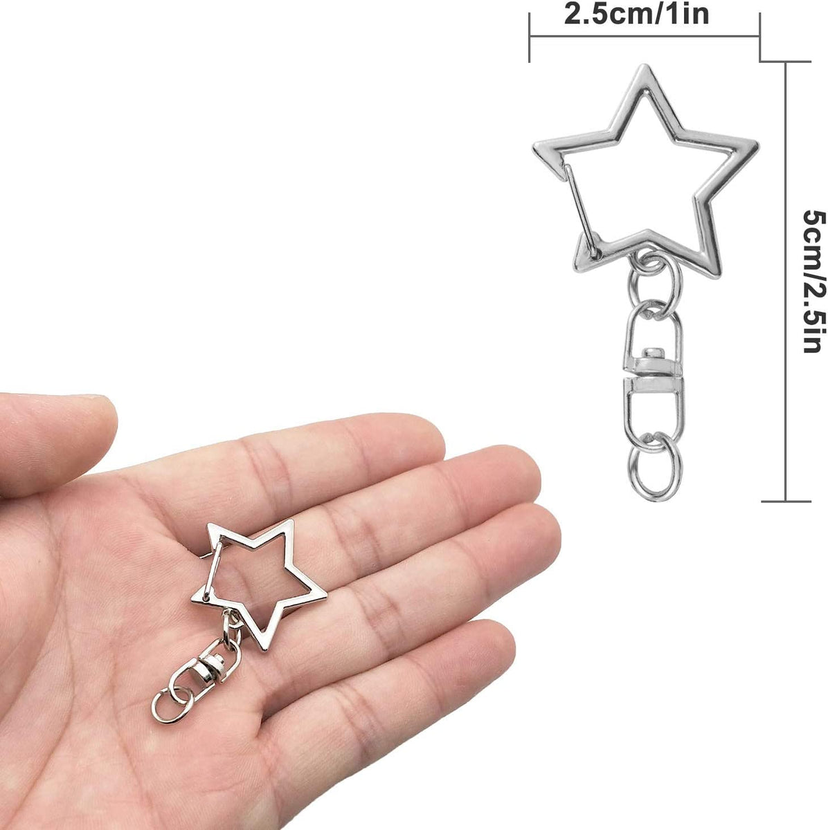 Star Clasp // Lobster Clip Key Ring - for Keychains and Wristlets ...