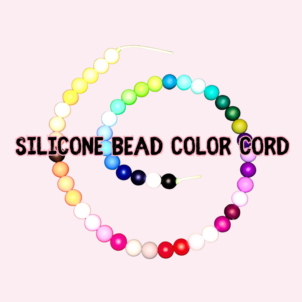 15mm Silicone Bead Sample Color Cord - Summer 2025 - 48 Colors – Starr Plans