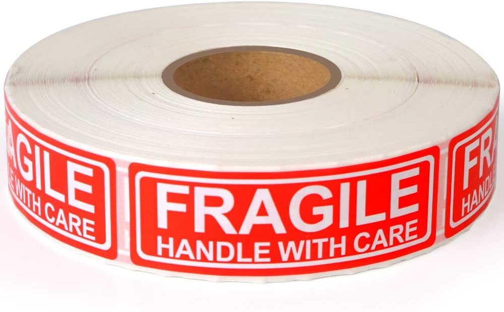 Happy Mail- Fragile - Handle with Care Shipping Stickers – Starr Plans